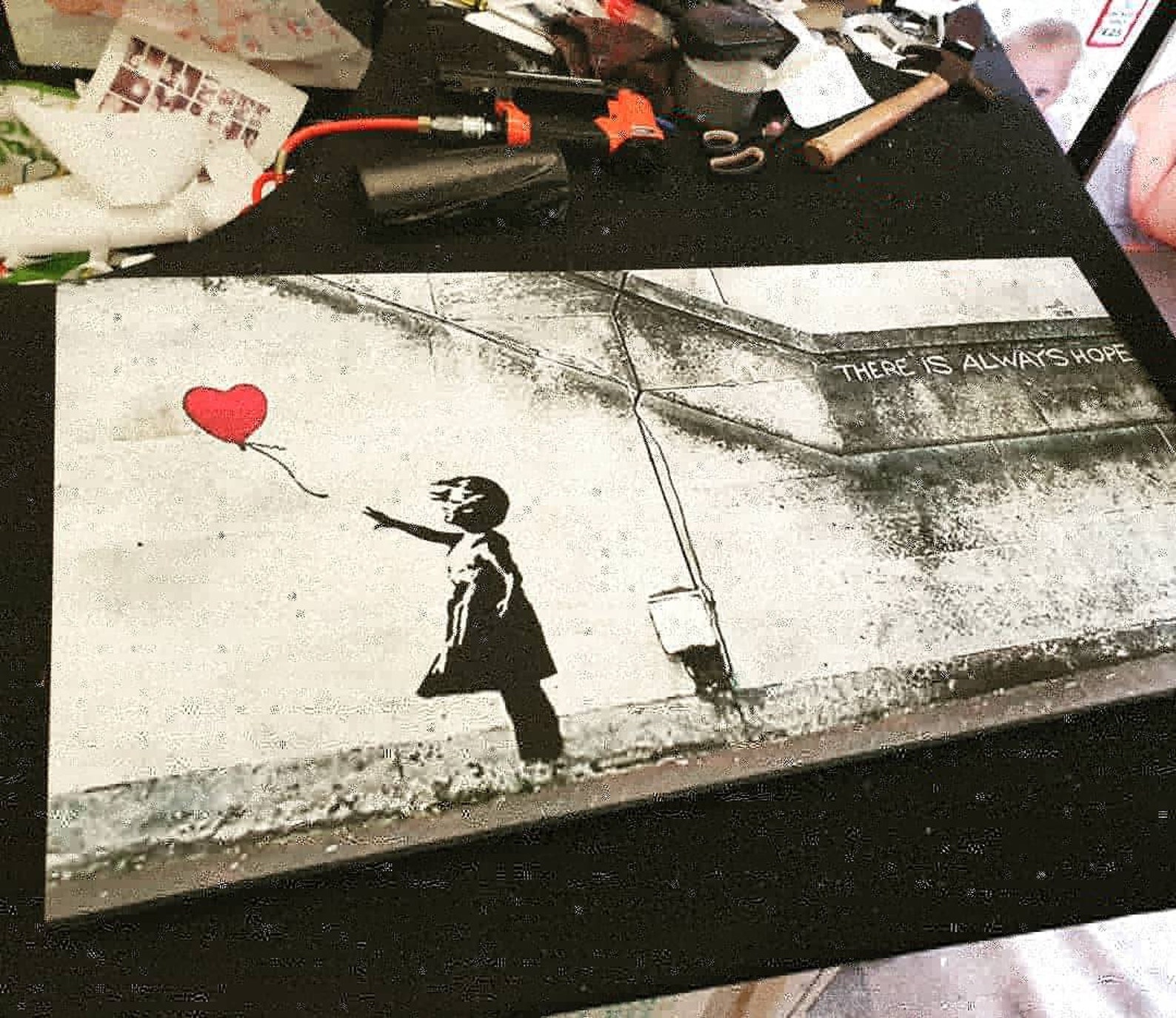 Banksy There is Always Hope Canvas Print mounted - Etsy