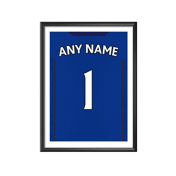 2020/21 Chelsea Football Shirt Print Personalised Any Name | Etsy