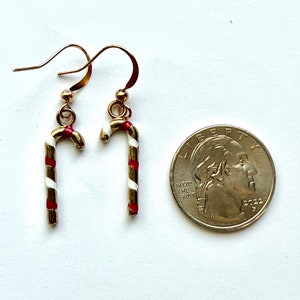 Candy Cane Earrings Christmas Earrings Holiday Earrings Etsy