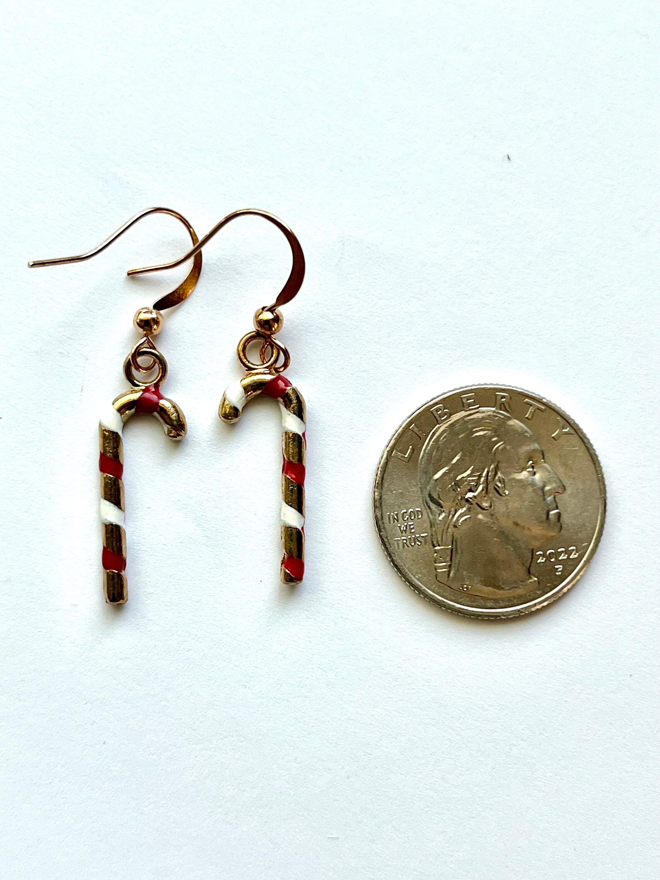 Candy Cane Earrings, Christmas Earrings, Holiday Earrings - Etsy