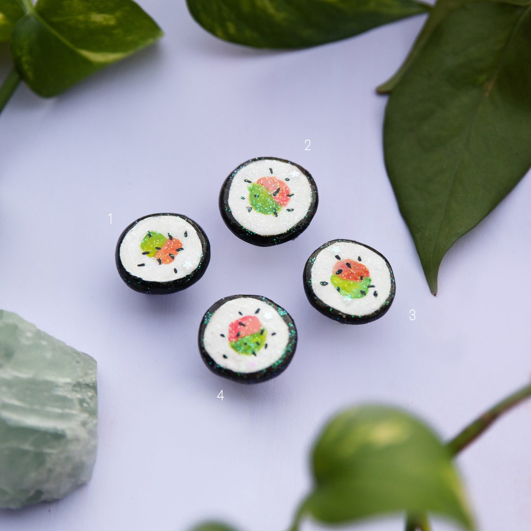 Sushi Handmade Clay Pin • Yummy Japanese Food Sushi Pin - Etsy