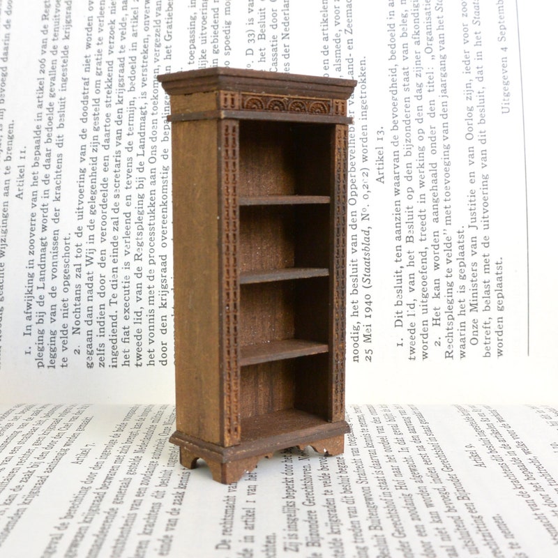 Bookcase Miniature - Etsy