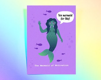 Mermaid pun | Etsy