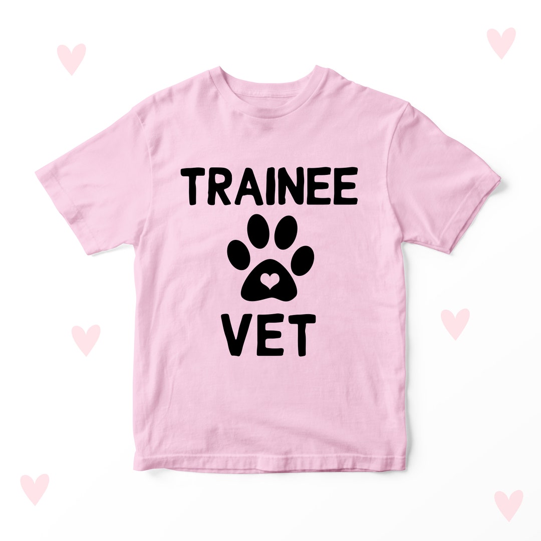 Trainee Vet Kids T-shirt Funny Future Job Boys Girls Gifts - Etsy UK
