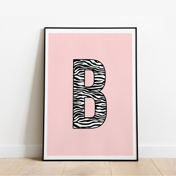 Zebra Wall Art Lettering