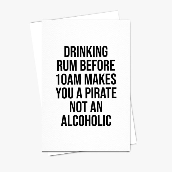Rum Birthday Card - Etsy