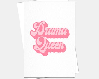 Drama Birthday Card - Etsy