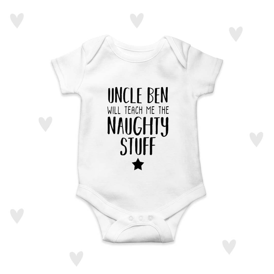 Uncle Funny Baby Grow: Niece/nephew, Personalized Cotton Baby Bodysuit ...