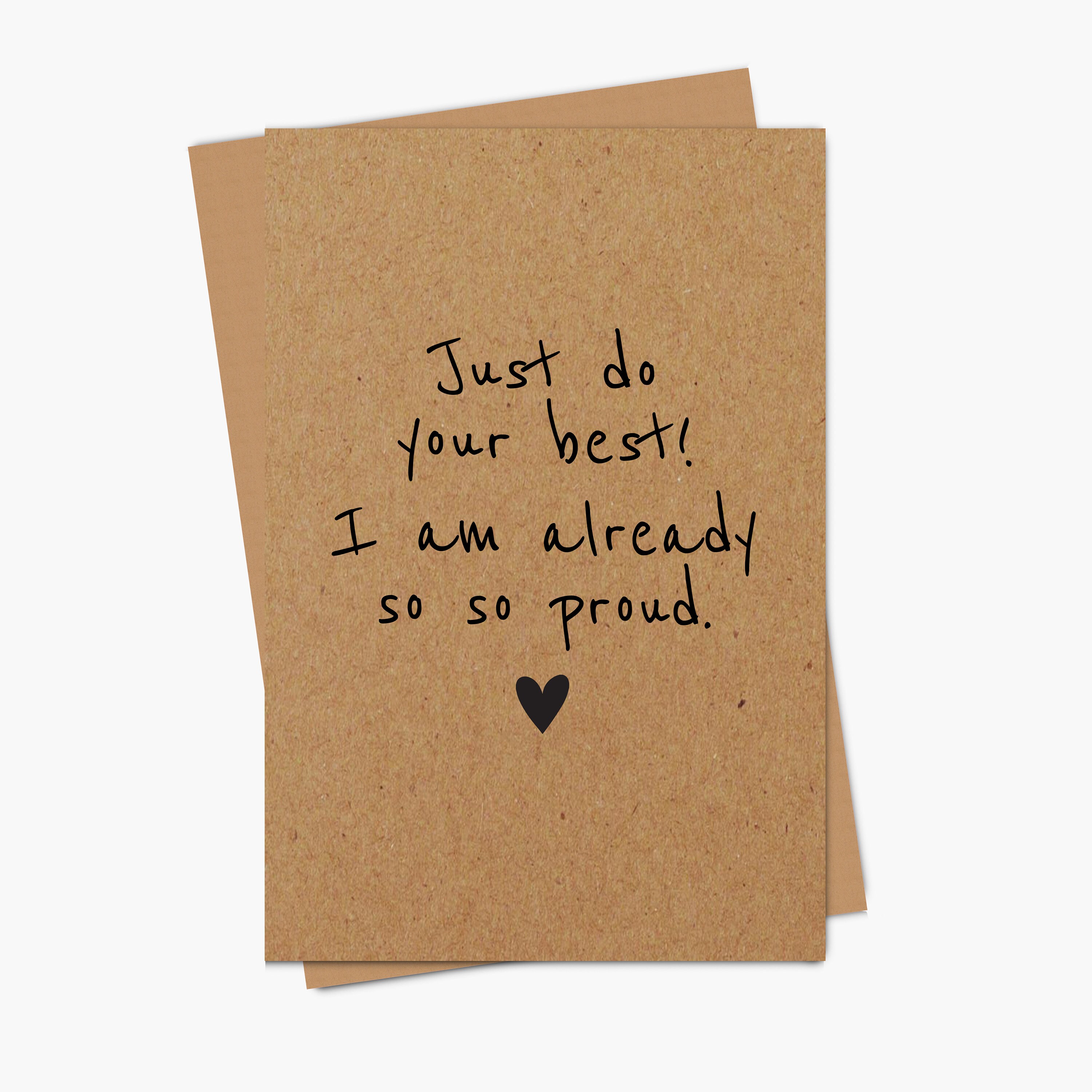 I'm so Proud Good Luck Do Your Best Card Cute Gifts - Etsy UK