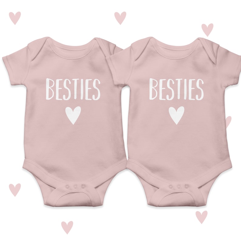 Besties Baby Grow Personalised Best Friend Baby Gifts Cute Personalised ...