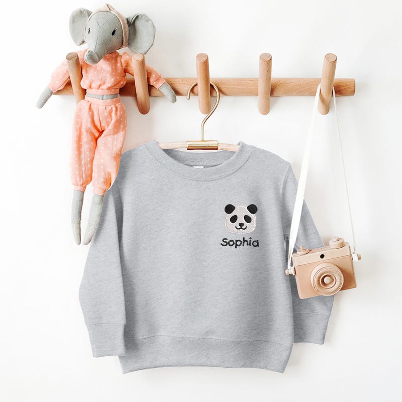 Panda Sweatshirt Children - Etsy