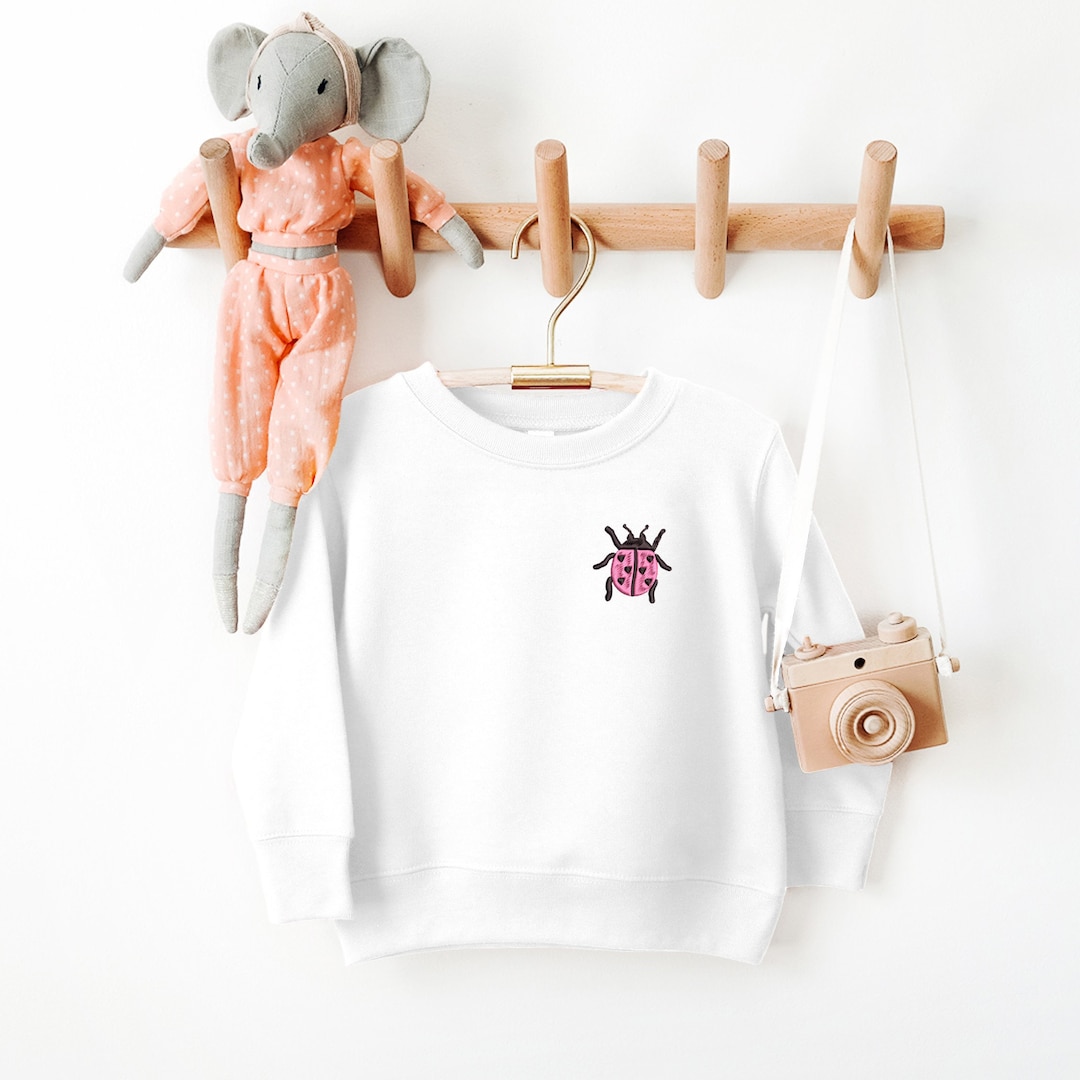 Ladybird Kids Sweatshirt: Embroidered Children's Jumper - Etsy