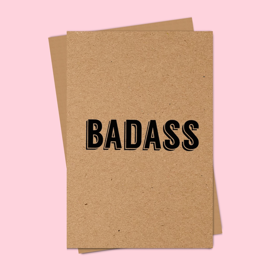 Badass Card Birthday Celebration Gifts - Etsy
