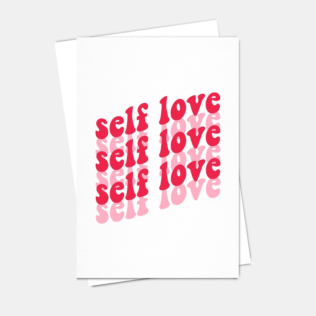 Self Love Card Personalised Gift Cute - Etsy