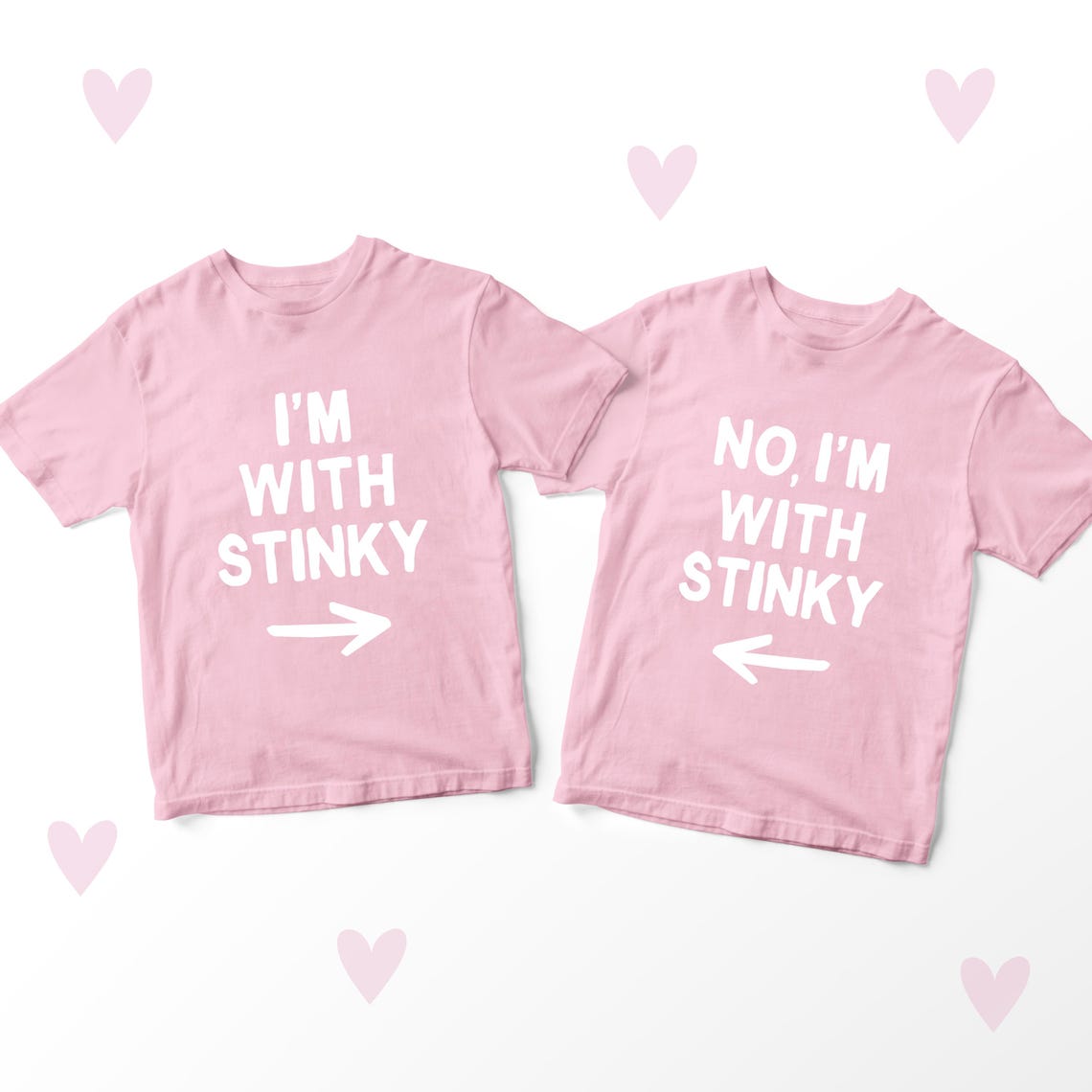 I'm With Stinky! Kids Matching T-shirts Set Funny Best Friends ...