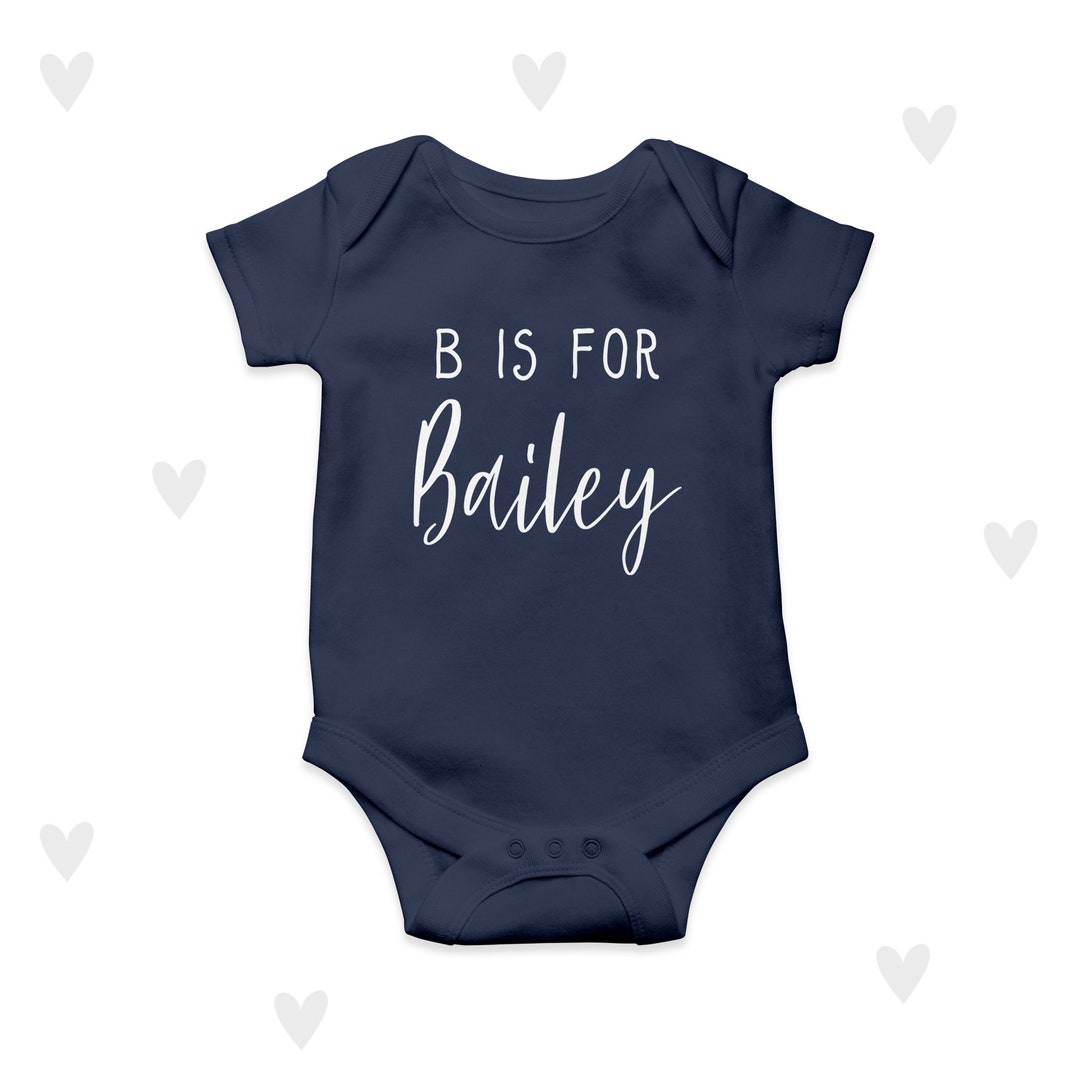 Baby Name Baby Bodysuit Personalised Cute Gifts - Etsy UK