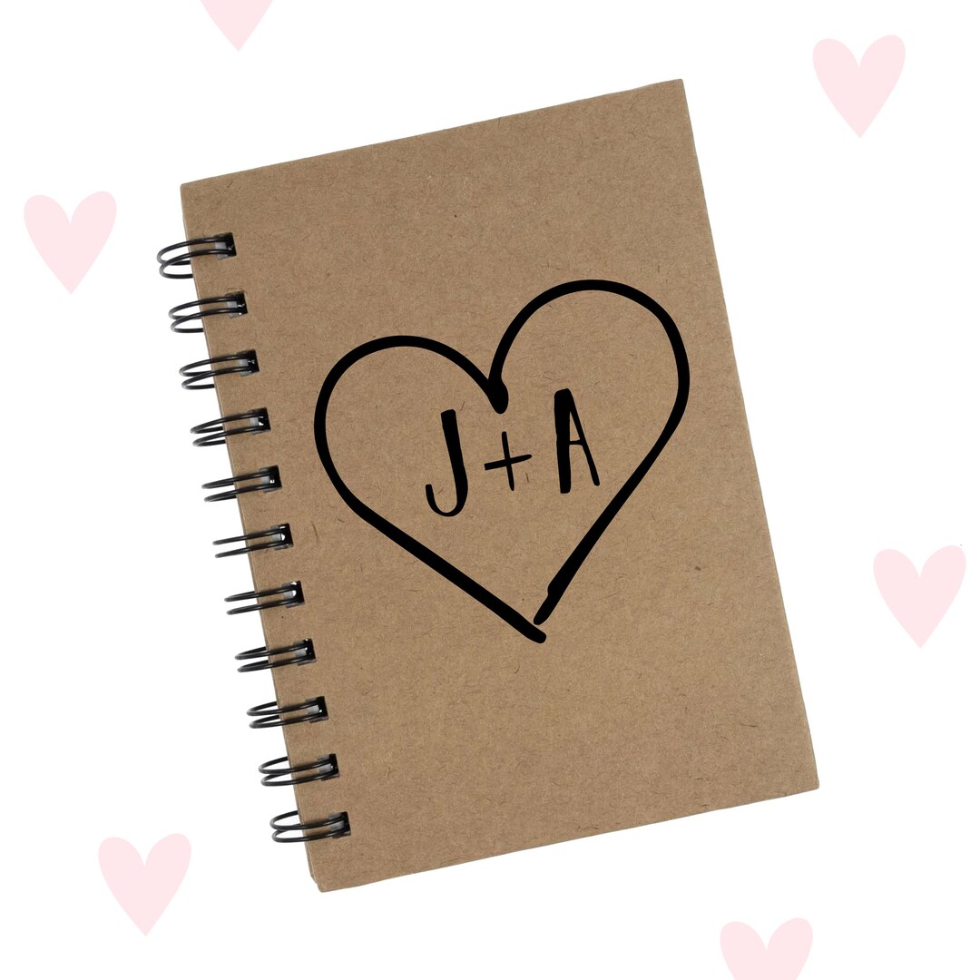 Personalized Couples Notebook: Initials Anniversary Gift - Etsy