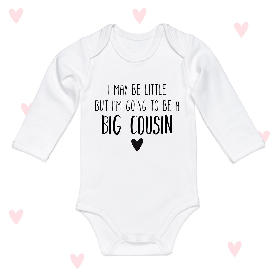 Big Cousin Baby Grow Long Sleeve Personalised Cousin Pregnancy ...