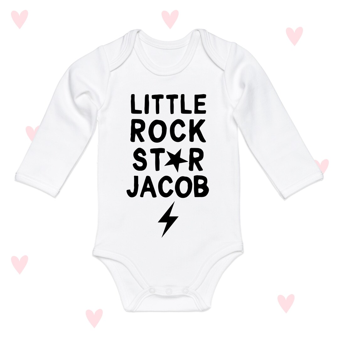 Rock Star Baby Grow Musician Mummy Daddy Baby Shower Gifts Boys Girls ...