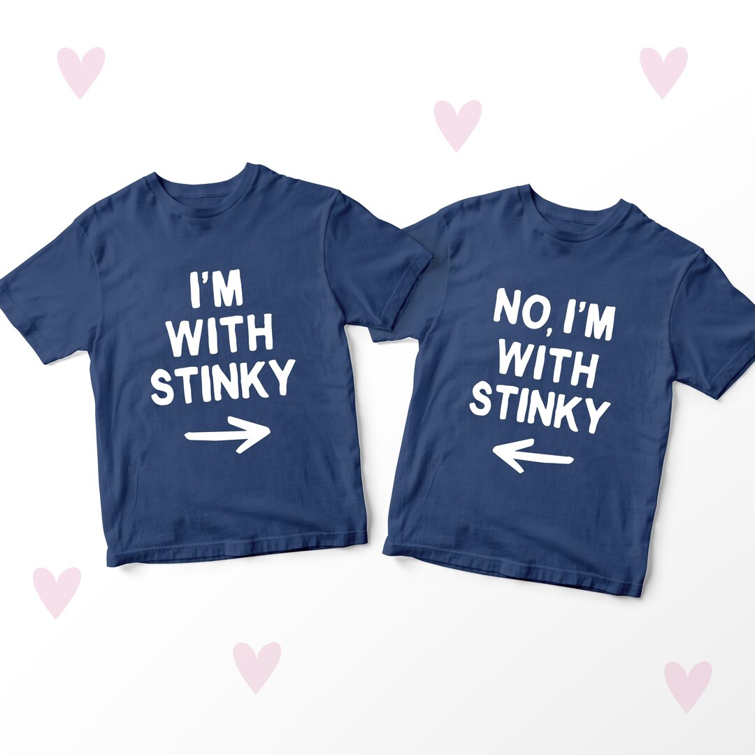 I'm With Stinky! Kids Matching T-shirts Set Funny Best Friends ...