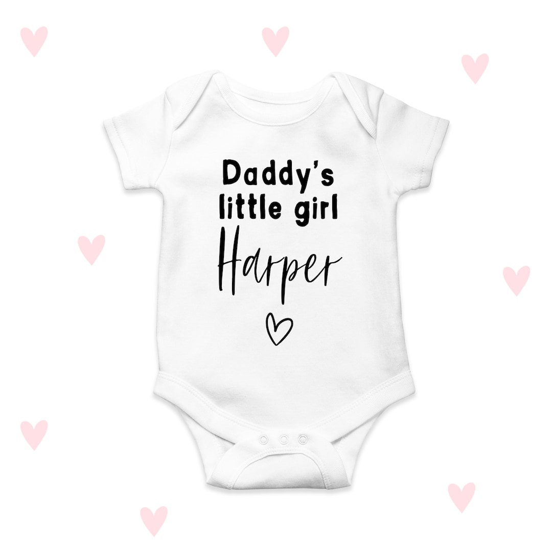 Daddy's Little Girl Baby Grow Cute Newborn Baby Shower Gifts Baby Girl ...
