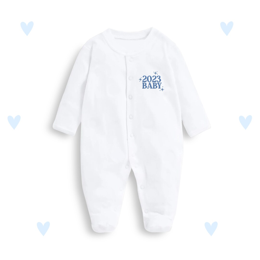 Personalised Year Baby Sleepsuit Custom 2022 2023 Newborn - Etsy