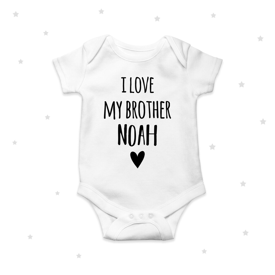 Baby Brother Big Brother Personalised Baby Gift Baby Clothing - Etsy