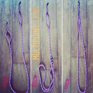 Design Your Own Multi Point Soft Rope Lead Double Ended Leash Training ...