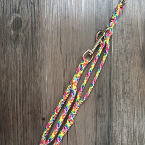 Multi Point Lead Rainbow Soft Rope Dog Lead Bright Coloured - Etsy