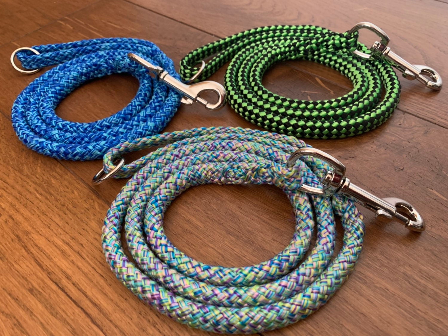 Blue Royal Blue Light Blue Soft Rope Dog Lead perfect for | Etsy