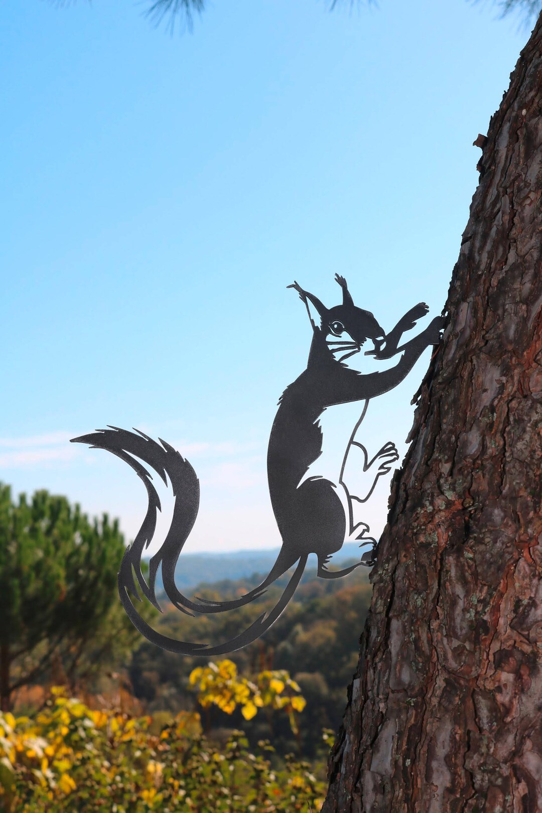 The Corten Metal Squirrel Brightens up and Animates Your - Etsy
