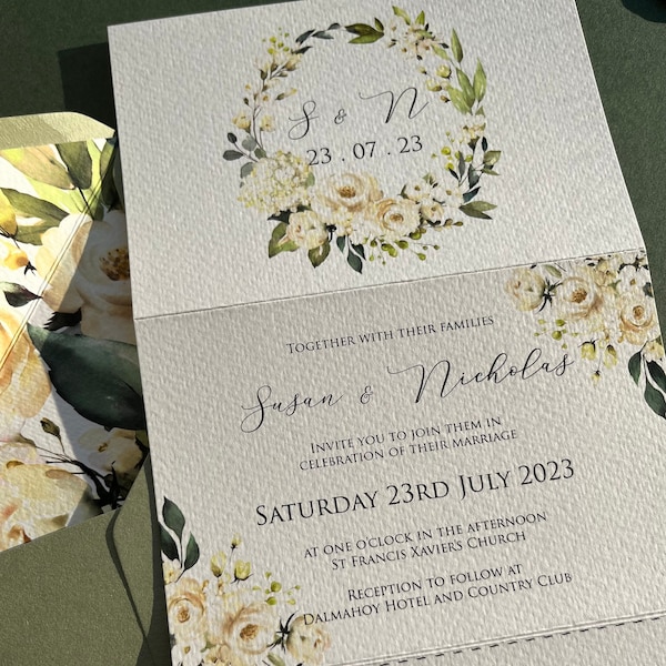 Z Fold Wedding Invitation - Etsy