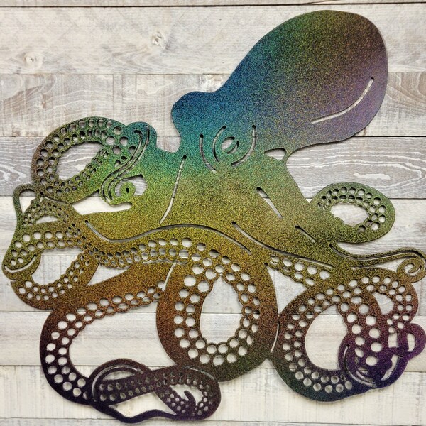 Metal Octopus Wall Art - Etsy