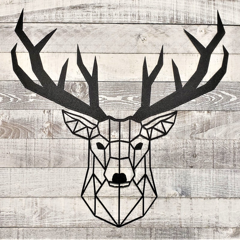 Geometric Deer - Etsy