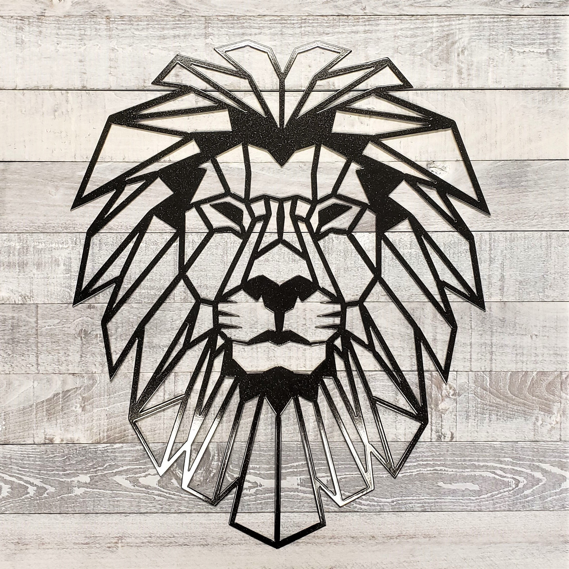 Geometric Lion Art