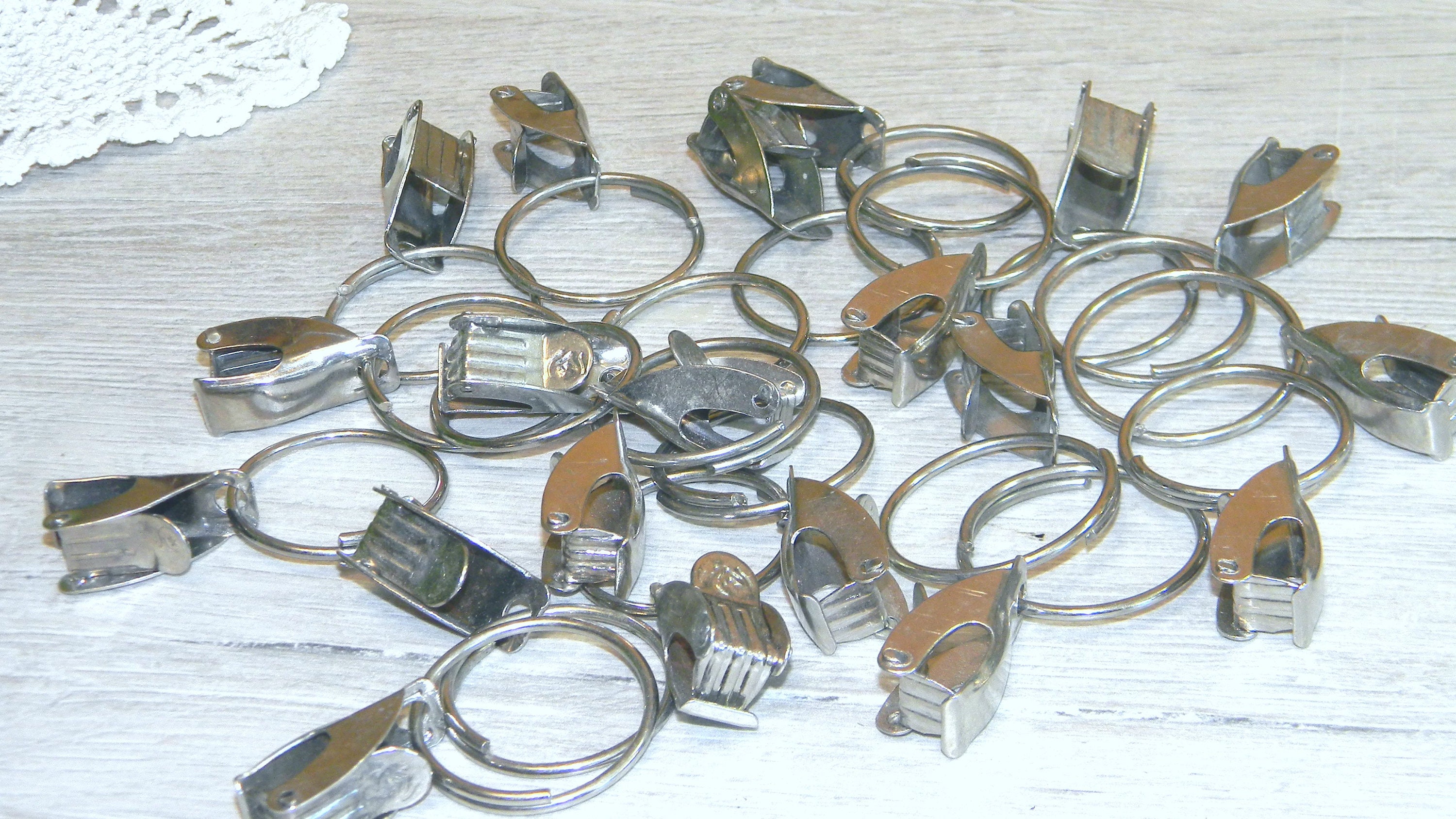 Collection Curtain Rings Clips Pack of 20rare clips old | Etsy