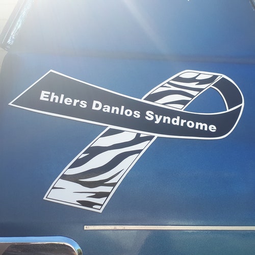 Ehlers Danlos Syndrome Awareness Ribbon Vinyl Wall Decal or - Etsy