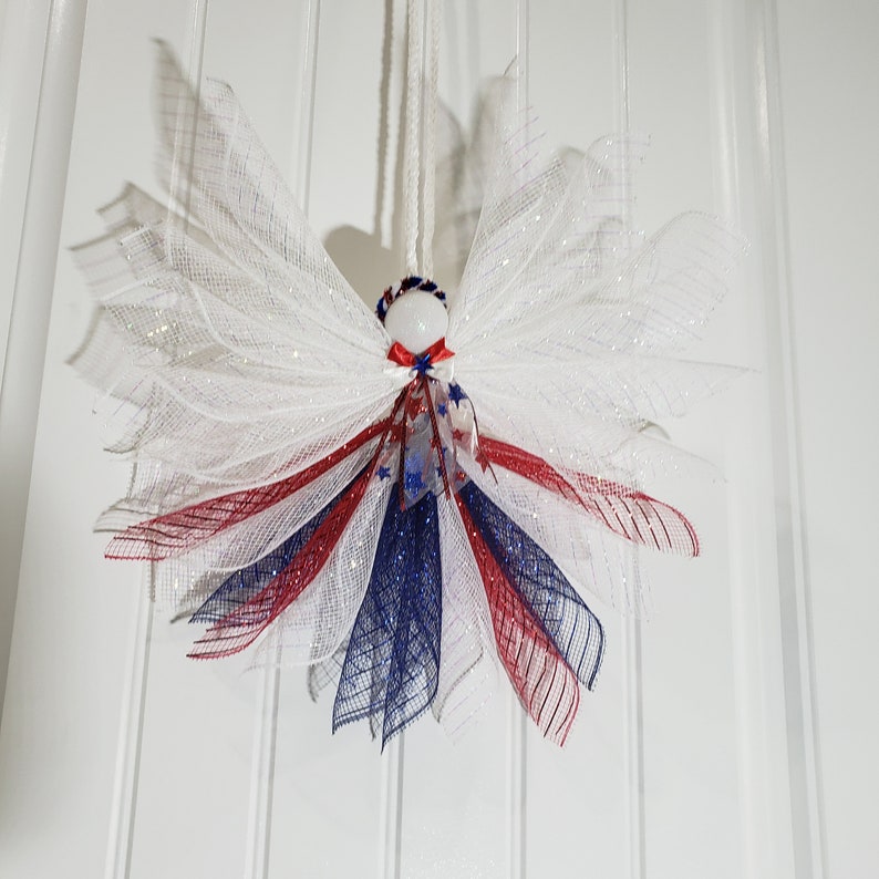 Patriotic Angel Door, Wall Hanger or Tree Topper - Etsy