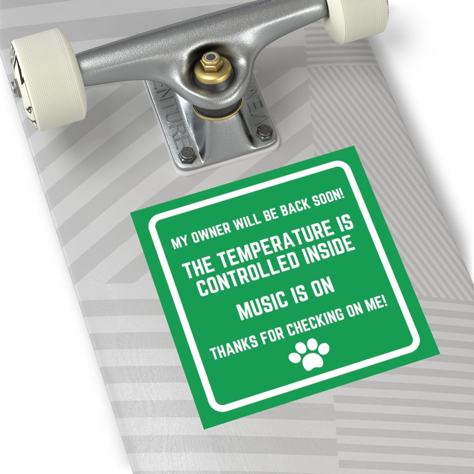 Green temp Controlled Pet on Board Decal / Dog on Board / - Etsy