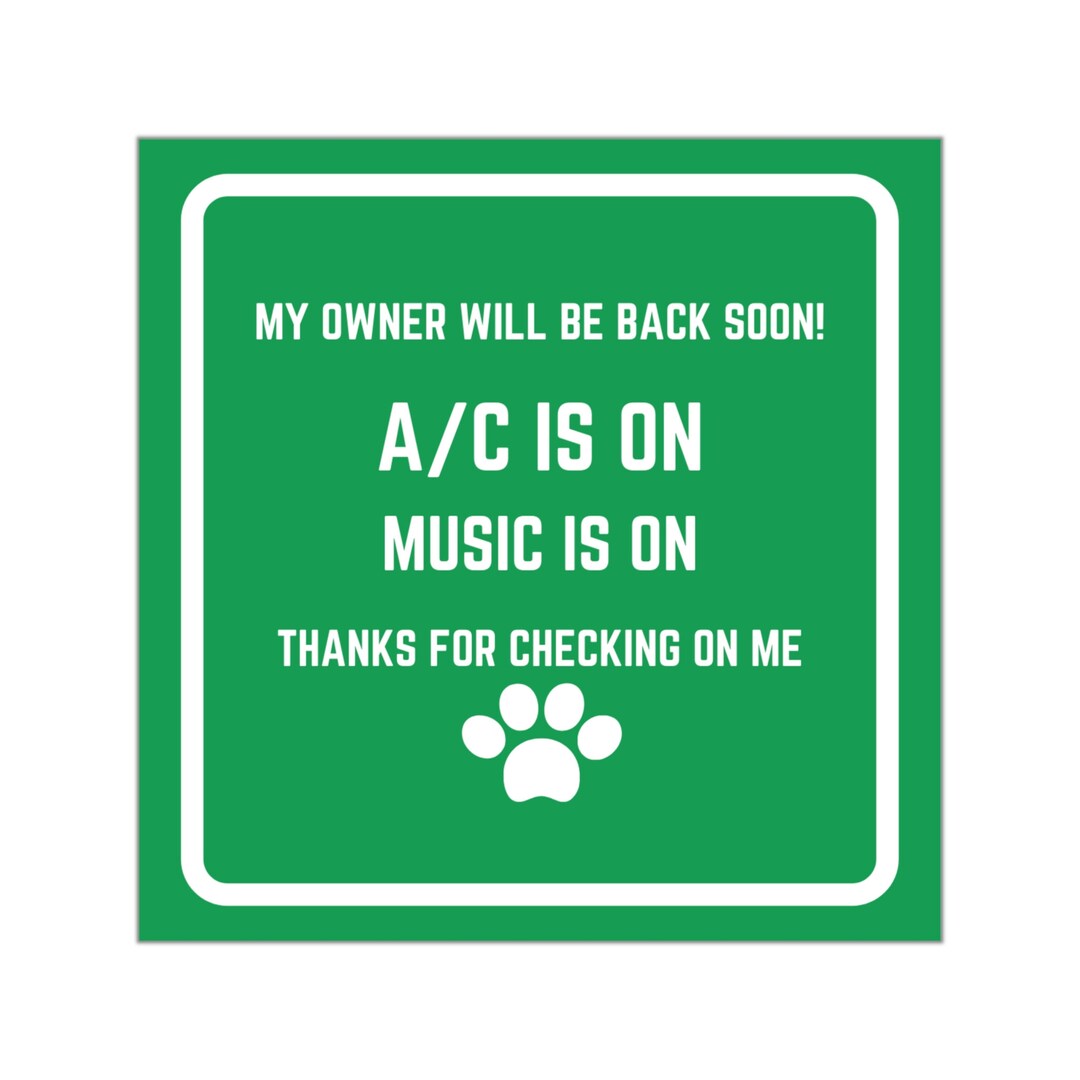 Pet on Board Decal / Dog on Board / Sticker / Temperature Controlled ...