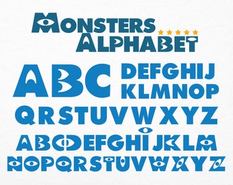 Monsters inc letters | Etsy