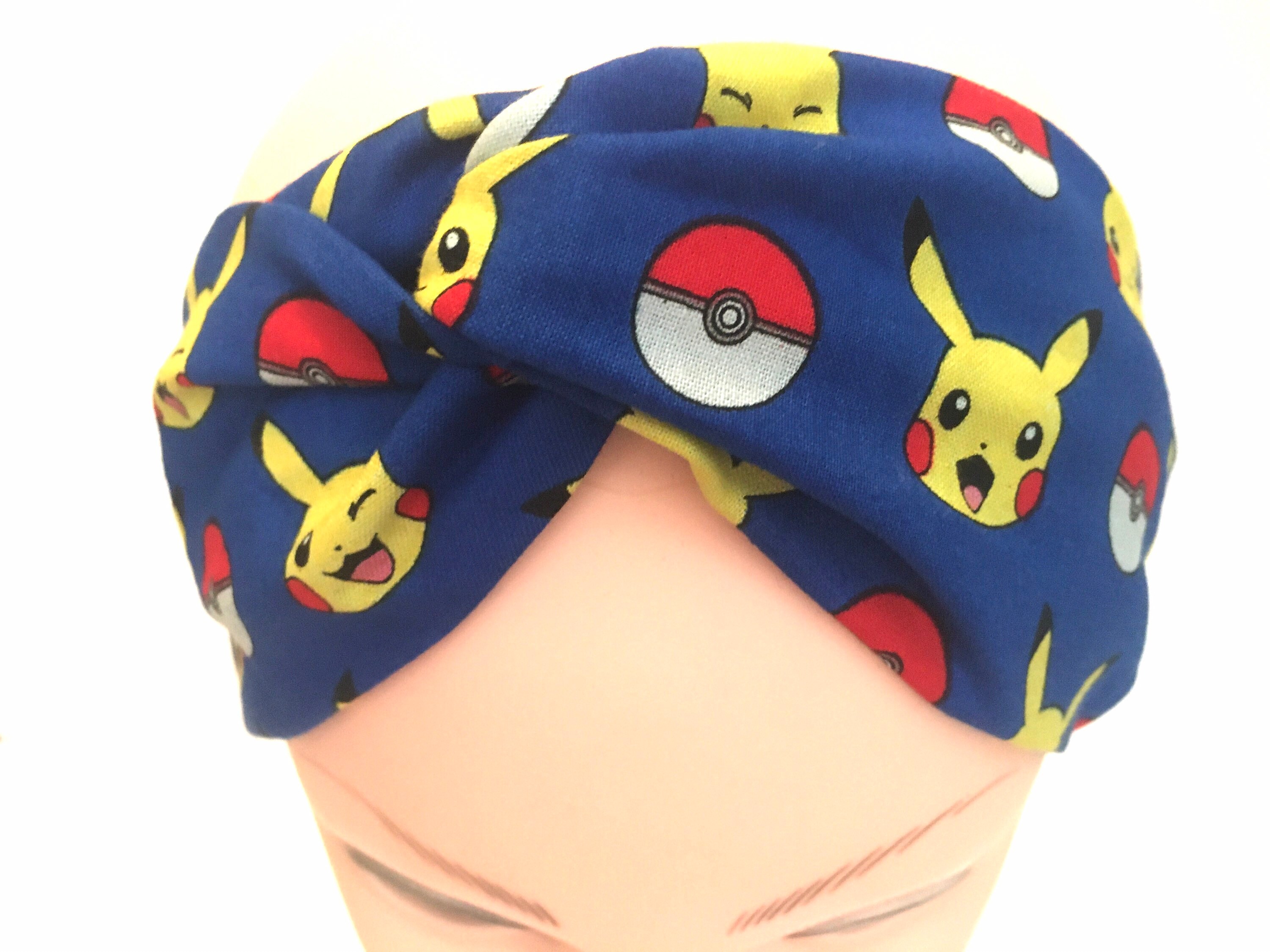 Diadema Turban wrap diadema Pika pika Pokemon turbante wrap - Etsy España