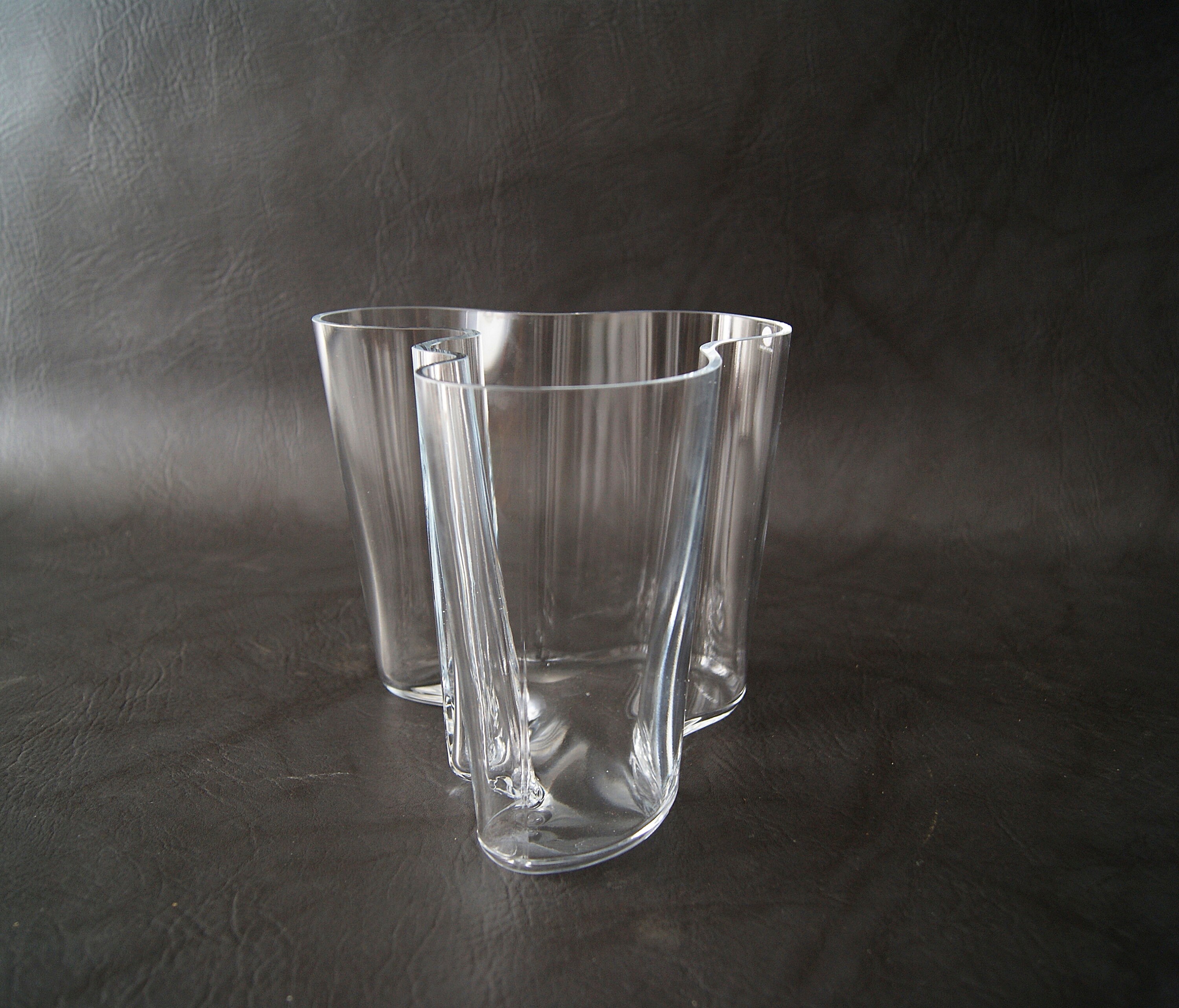 Alvar Aalto Vase Savoy, Glass Vase Clear, Made in Finland