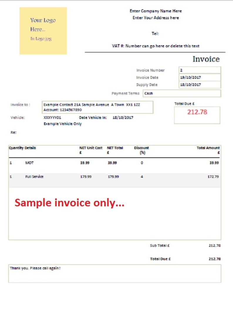 Garage Workshop Manager MS Access Database for Mechanics Add Your Customers, Vehicles and ...