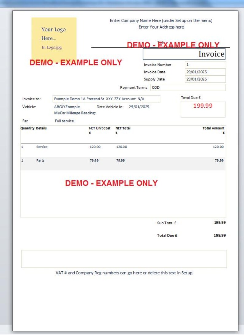 Garage Workshop Manager MS Access Database for Mechanics | Add Your ...