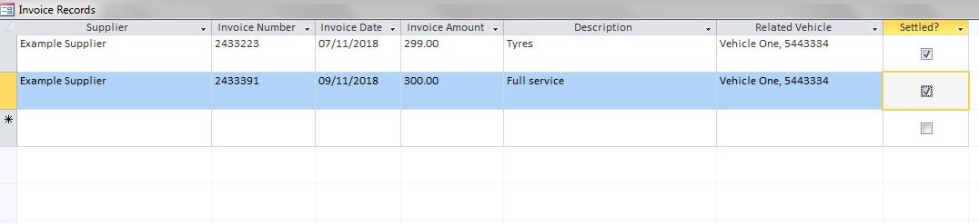 Vehicle / Automobile Fleet Management Ms-access Database Software. Log ...