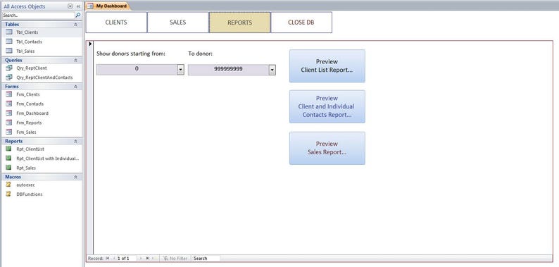 Database Template Bundle, Pack of 2 of My MS Access Starter Templates ...