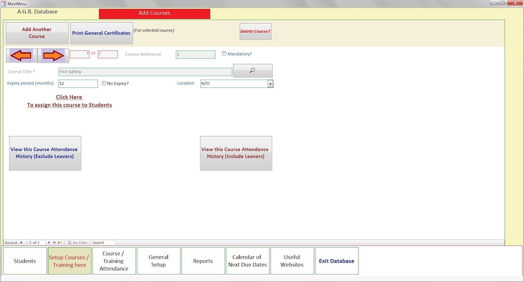 Student Academics Training Template. Track Your Student Courses and ...