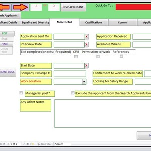 HR Recruitment / Job Applicant Organiser Database Template to Help You ...