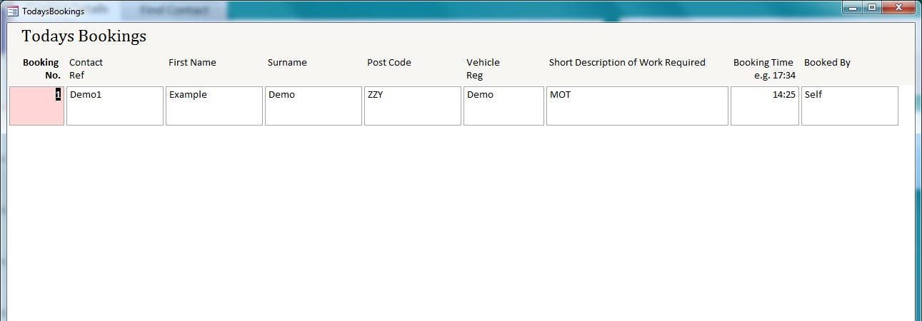 Garage Workshop Manager MS Access Database for Mechanics | Add Your ...